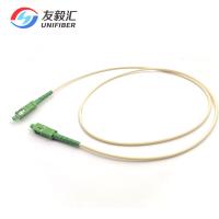 China SC APC G657A1 Fiber Optic Patch Cable Ivory White For FTTX for sale