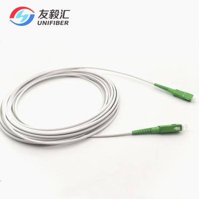 China Simplex OS2 G657b3 Armored Fiber Patch Cord Single Mode SC APC for sale
