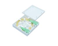 China 2 Ports Fire Resistant FTTH Termination Box Wall Outlet SC APC for sale