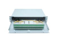 China ROHS 2U Fiber Optic Patch Panel SC APC 19 Inch Rack Mount 48 Cores for sale