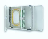 China Wall Mount 1.6m 500N Fiber Optic Patch Panel SC APC 24 Port for sale