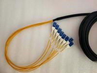 China OS2 16 Core Breakout Fiber Patch Cable Reverse Polarity LC Uniboot for sale