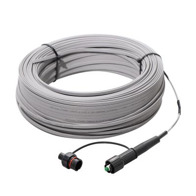 China SC APC FTTH Pre Connectorized Drop Cable Pigtail G657A1 IP68 for sale