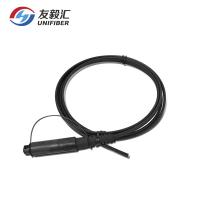 China FTTH 12/24F Flat Drop Cable G657A2 PE Sheath Outdoor Waterproof for sale