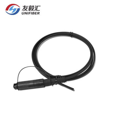 China FTTH 12/24F Flat Drop Cable G657A2 PE Sheath Outdoor Waterproof for sale
