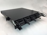 China Multimode OM3 1U 144F MPO Patch Panel With 12x12F Cassette Modules for sale