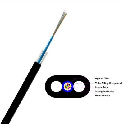 China FTTH Flat Drop Cable G657A1 All Dielectric Aerial LSZH Sheath 1~12C for sale