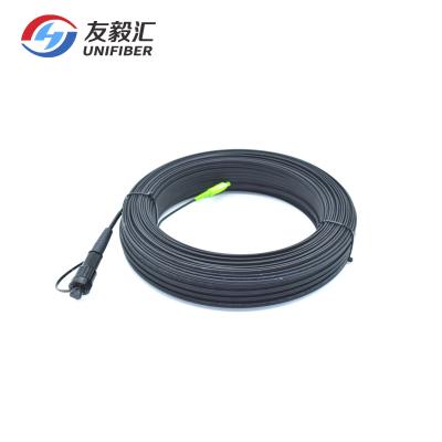 China Pre Connectorized Fiber Optic Drop Cable SC APC To SC APC 150m for sale
