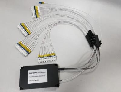 China 40CH AWG DWDM Module LC UPC 100GHz C21-C60 250mW Custom Band for sale
