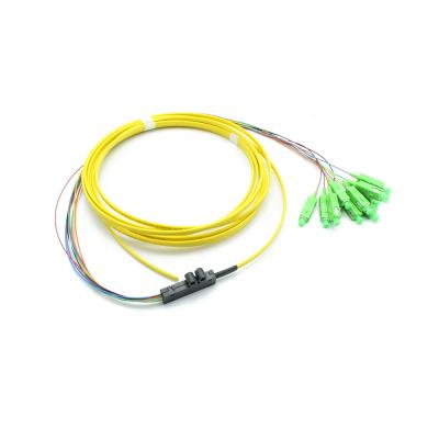 China G657A2 Fiber Optic Pigtail SC APC 12C Ribbon Fanout Single Mode for sale