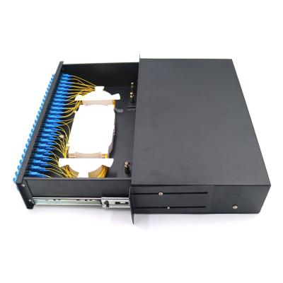 China 24 48 Ports SC Fiber Optic Rack Mount ODF Optical Distribution Frame 19