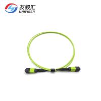 China 12 Core Multimode OM5 MPO(Female) to MPO(Female) Trunk Cable Patch Cord Type B for sale