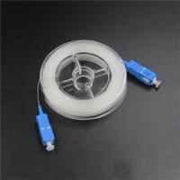 China G657B3 Invisible Fiber Optic Cable FTTH Transparent 1.1mm HDPE SC UPC Connector for sale