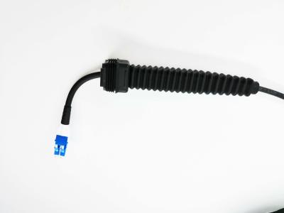 China CPRI 7.0mm Outdoor Waterproof Patch Cord 2 Core Flexible Uniboot Duplex LC for sale