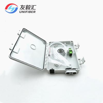 China Outdoor 2 Ports 36mm Dia Mini FTTH Termination Box IP65 With SC / APC Adapter for sale