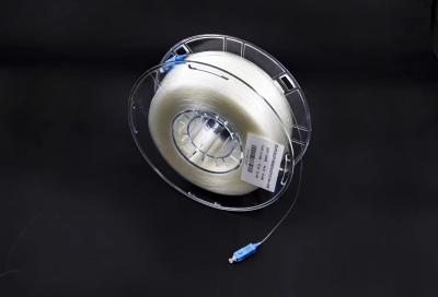 China FTTH Transparent Fiber Optic Patch Cord Adhesive Invisible SC / UPC SC / APC for sale