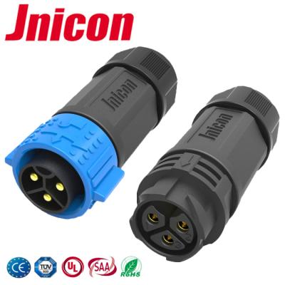 China M25 IP67 Male Female Waterproof Connector 3 Pin High Current Power Connectors for sale