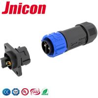 China IP67 Waterproof Plug And Socket M25 2 Pin Push Lock Power Connector for sale