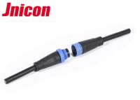 China 3 Poles Male Female Waterproof Circular Connectors Overmolded With Cable for sale