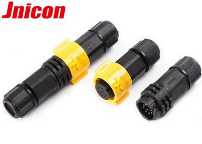 China Waterproof Electric Signal Connector 9 Pin With Male Female Plug IP67 for sale