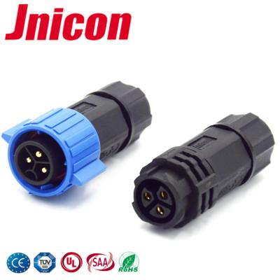 China PA66 M19 3Pin Male To Female Connector Power Connector Waterproof 20A for sale