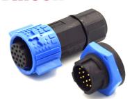 China 5A M19 Waterproof Connector Wire To Board CE 18 Pin Circular Connector for sale