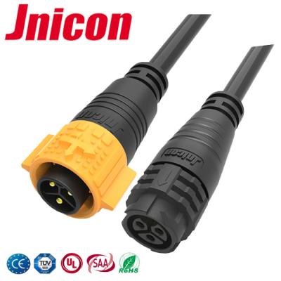 China M19 Cable Connectors Waterproof Push Lock 3 Pin Power Automotive Connector for sale
