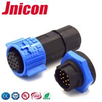 China M19 Plastic Male Female Connectors Signal 16Pin IP67 Waterproof Connector for sale