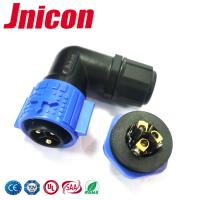 China M19 20A 3 Pin Screw Terminal Connector Power Waterproof 300V Connector 90 Degree for sale