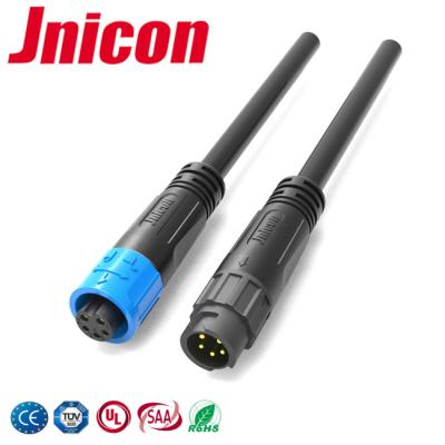 China PA66 Push Pull Cable Connectors M12 5 Pin 10A For Growth Lights for sale