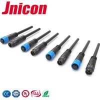 China M12 PA66 Wire Connector Waterproof 10A Low Current Molded Quick Lock Connectors for sale