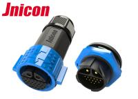 China 5 PIN 5A IP67 Waterproof Ethernet Connector , Lithium Battery Connector Silicone Seal for sale