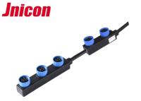 China F Shape IP67 Waterproof Connector , Waterproof Plastic Connector With Cable for sale
