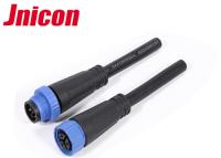 China LED Lighting 10 Amp Circular Plastic Connectors Male Female With Wire IP68 for sale