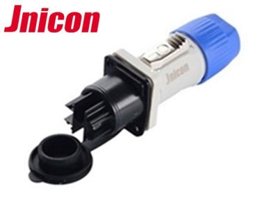 China Outdoor 3 Pin Waterproof Power Connector , Blue And Gray LED Screen Connector for sale