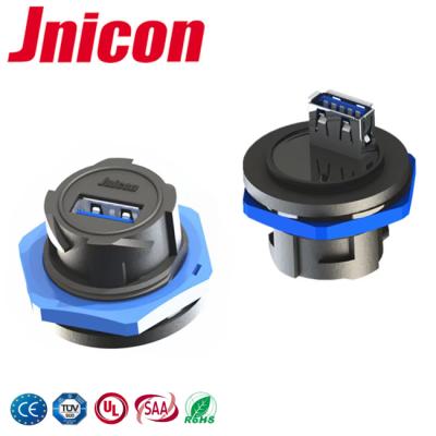 China IP67 Waterproof USB 3.0 Connector High Durability Panel Mount Male Female Data Connector for sale