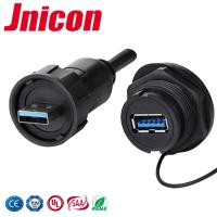 China Circular Waterproof USB Connector | Panel Mount IP67 Outdoor USB Connection Plug for sale