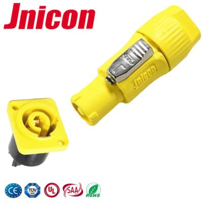 China 3 Core Waterproof Outdoor Connector Heavy Duty Waterproof Plug Socket Manufacturer for sale