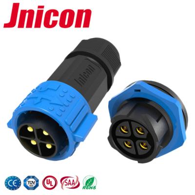 China 30A M25 Industrial Circular Connector 4 Pin Power Connector For New Energy for sale