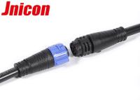 China 3 Poles Male Female Waterproof Circular Connectors Overmolded With Cable for sale