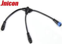 China T Shaped Waterproof Power Cable Connectors Outdoor With 2 Female And 1 Male for sale