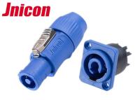 China LED Adapter Waterproof Circular Power Plug Blue Color UL / CE Certification for sale