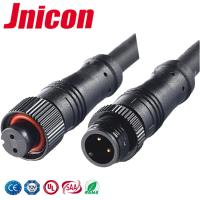 China 10A M12 Waterproof Electrical Connectors 300V LED Core Power Cable Connectors for sale