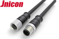 China Cross Type 4 Way M12 Waterproof Connector Outdoor Copper Alloy Contact Material for sale