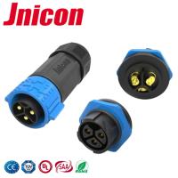 China 50A Waterproof Bulkhead Electrical Connector 3 Pin Plastic Circular For Outdoor Electronics for sale