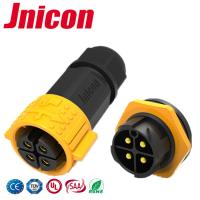 China M25 50A Circular Waterproof 4 Pin Power Connector Panel Mount LED Quick Connector for sale