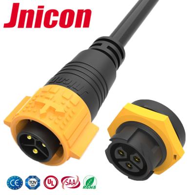 China M19 30A 3 Pin Waterproof Connector Quick Locking Plug Socket For Cables for sale