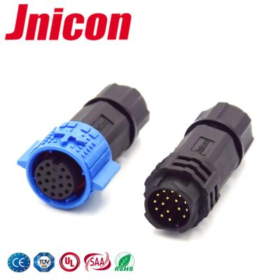 China IP67 Waterproof Connector Plug 5A Circular Connector 18 Pin For Outdoor Lighting for sale