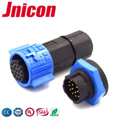 China 300V M19 16 Pin Waterproof Plug And Socket Connector CE Obtain Industrial Data Connector for sale