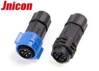 China Male And Female Waterproof Bulkhead Connectors 4 Pin Push Locking Connection for sale